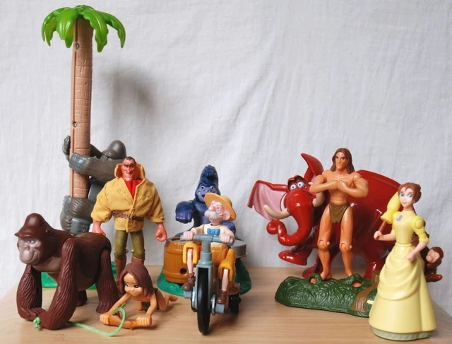 1999 DISNEY TARZAN McDonalds Happy Meal Complete Set of 9 Figures ...