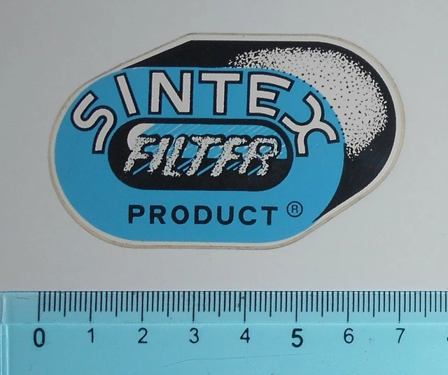 ADESIVO STICKER VINTAGE AUTOCOLLANT AUTO MOTO TUNING SINTEX FILTER ANNI ...