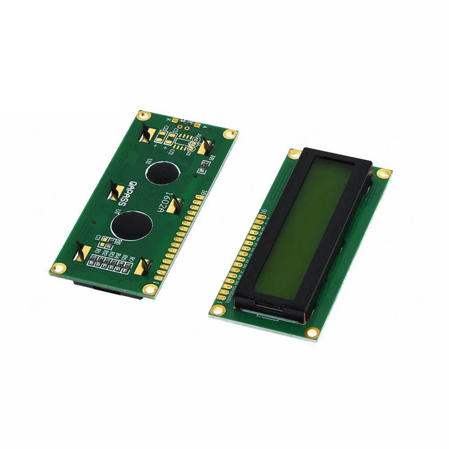LCD MODULE BLUE Yellow Green Screen 16X2 Character LCD Display Module ...