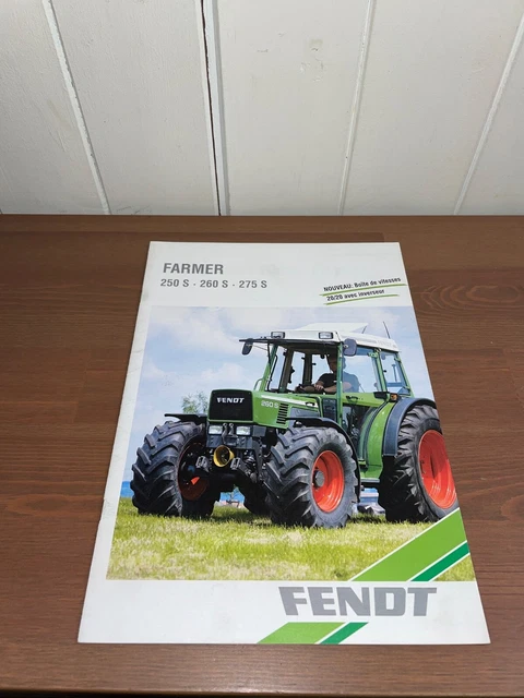BROCHURE PROSPEKT PROSPECTUS NOUVEAU TRACTEUR FENDT FARMER 200 tractor-traktor EUR 6,99 ...