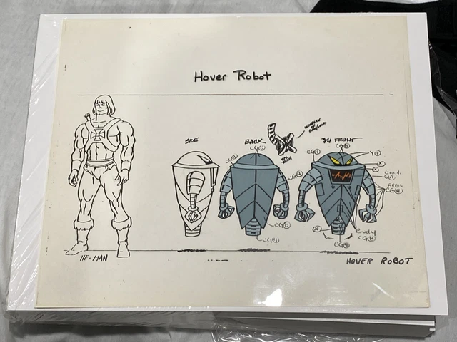 HE-MAN ORIGINAL PRODUCTION Cel Hover Robot Model Sheet Motu Filmation £ ...