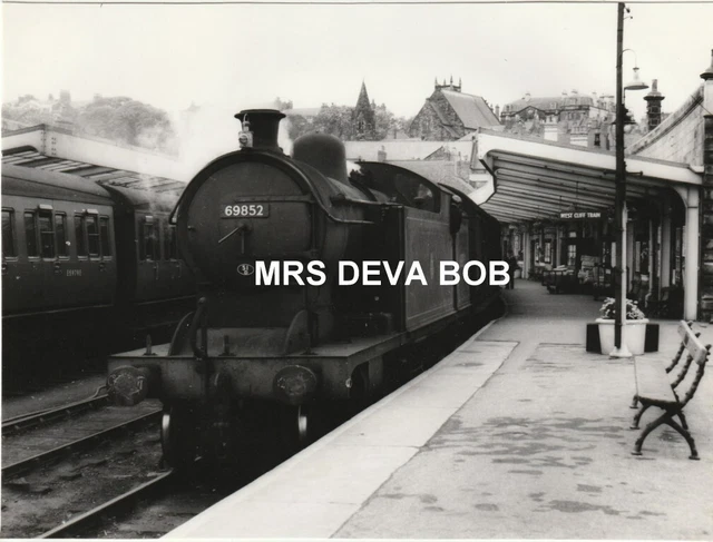 LARGE RAILWAY PHOTO LNER A8 69852 Whitby c1955 NER 4-6-2T Loco North ...