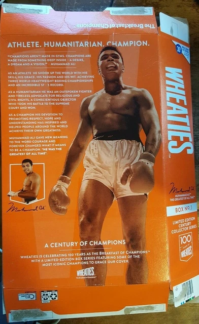 LIMITED EDITION CENTURY Collector Wheaties Cereal Muhammad Ali 15.6 Oz ...