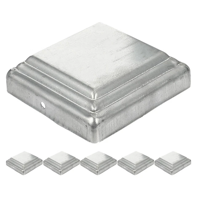 6 PCS BALUSTER Cap Column Steel Cover Decorative Fence Post Caps £17.85 ...
