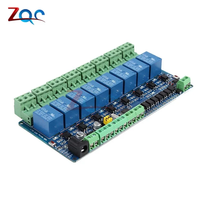 MODBUS RTU 8 Channel 12V Relay Module Switch Input / Output RS485 / TTL Communic $6.93 - PicClick AU