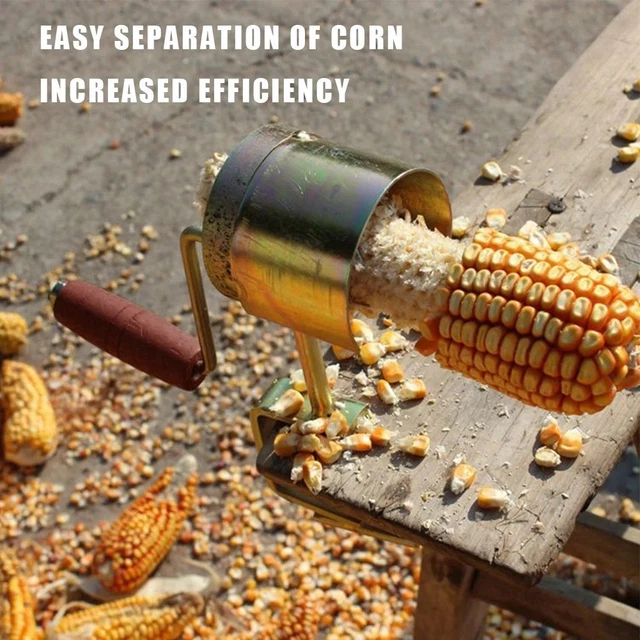 STAINLESS STEEL CORN Thresher Hand Crank Cob Stripper Manual Corn Tool ...