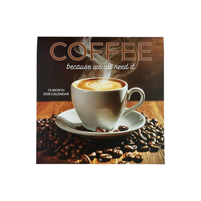 2026 CALENDAR 12 Monthly Coffee Themed Calendar 2026 Coffee Wall ...