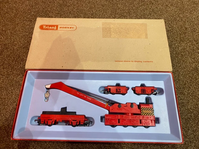 TRIANG HORNBY R739 Breakdown Crane Set 75 Ton Boxed £30.00 - PicClick UK