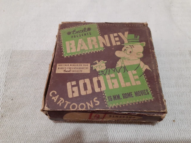 VINTAGE 16MM EXCEL Presents Barney Google Cartoons "Barney's Banquet" C ...