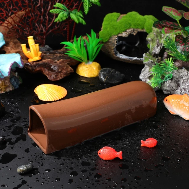 3 PACK FISH Shelter Aquarium Hideaway Large Cave Log Decorations £49.55 ...