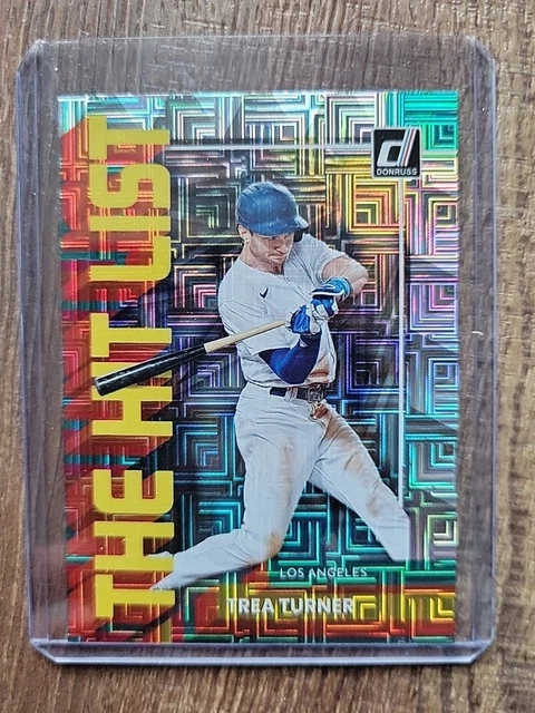 CARTE PARALLÈLE VECTORIELLE Trea Turner 2022 Donruss The Hit List n ...