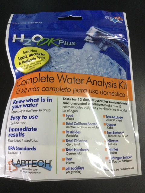 LABTECH H2O OK Plus Complete Water Analysis Testing Kit 0150 $10.00 ...