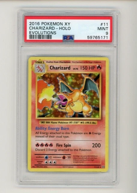 2016 POKEMON XY Charizard Ex Evolutions Holo #12 In Perfette Condizioni ...
