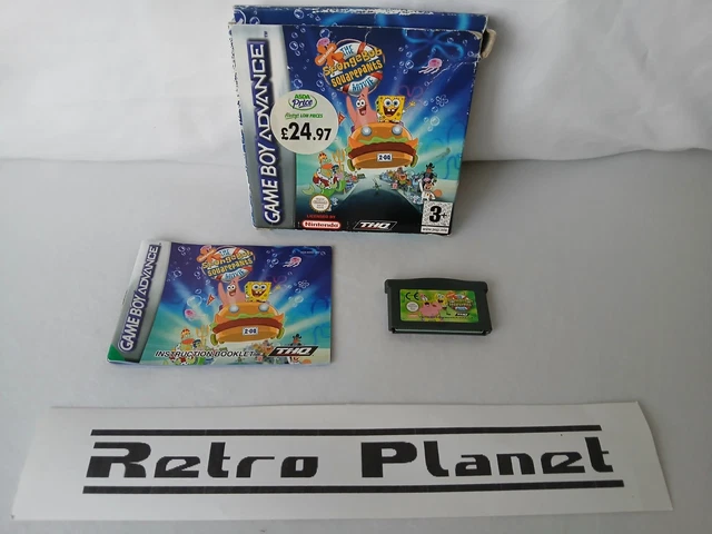 THE SPONGEBOB SQUAREPANTS Movie Game Boy Advance, GBA, (2004), with BOX ...