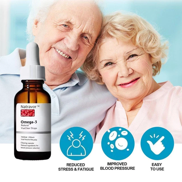 VEGAN 3 NATURAL Vasclear Drops,Fish Oil Alternative,DHA,EPA,Immune ...