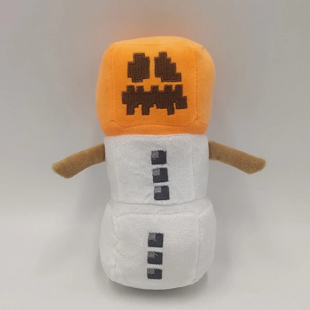 18CM SNOW GOLEM Minecraft Plush Toy Stuffed Pillow Doll Figure Kid Xmas ...