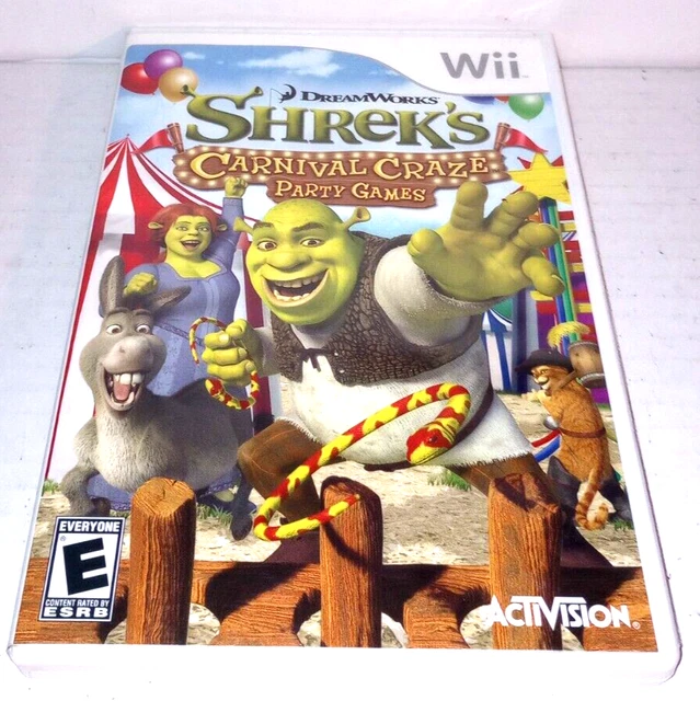 SHREK'S CARNIVAL CRAZE Party Games for Nintendo Wii (Activision) Good ...