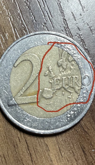 2 EURO MÜNZEN fehlprägung strichmännchen EUR 500,00 - PicClick DE