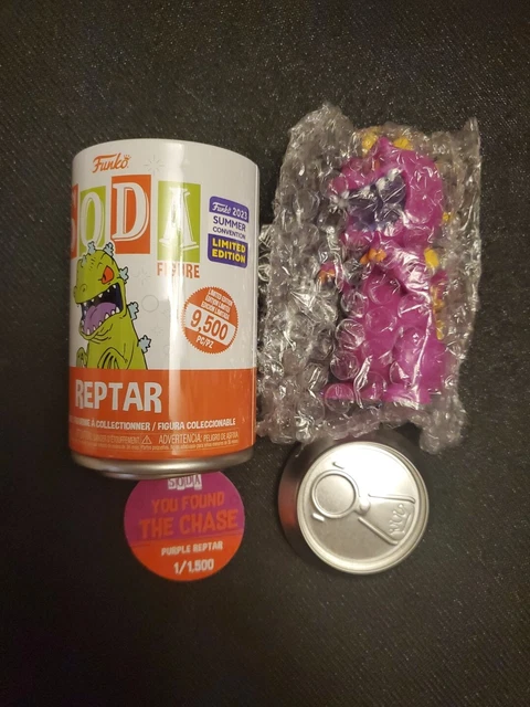 FUNKO EXCLUSIVE RUGRATS Reptar Soda Chase 1/1500 Purple SDCC Shared ...
