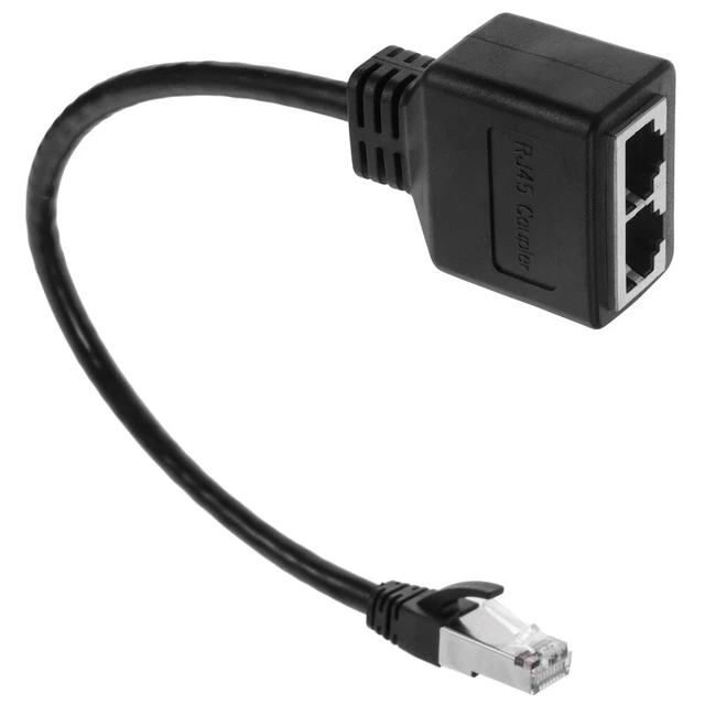 ONE TO TWO Ethernet Lan Network Adapter Cable Tinned Copper Wire ...