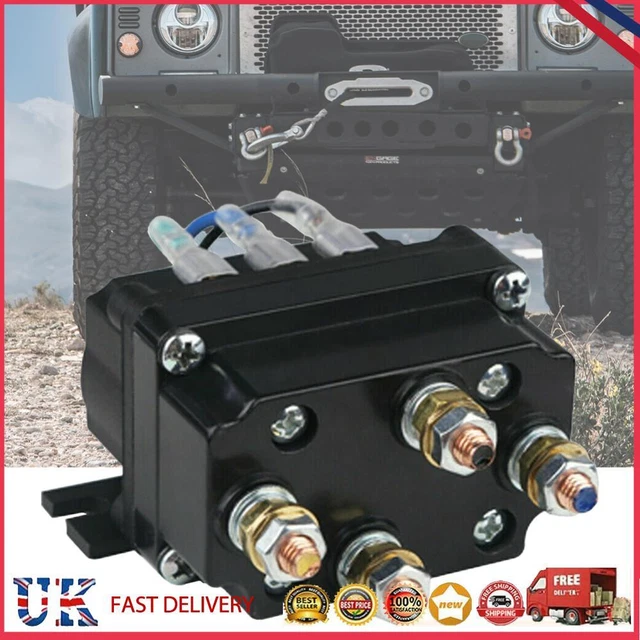 WINCH REMOTE CONTACTOR 12V 250A Winch Control Solenoid Relay for Car ...