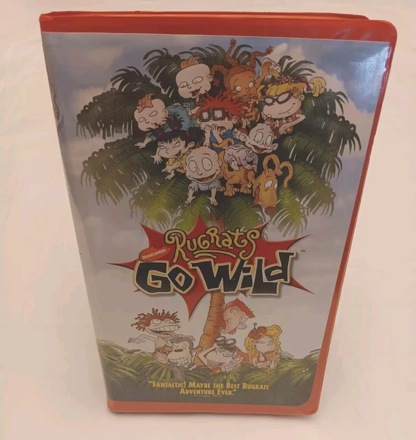 RUGRATS GO WILD VHS Nickelodeon 2003 Orange Clamshell W/ORIGINAL ...