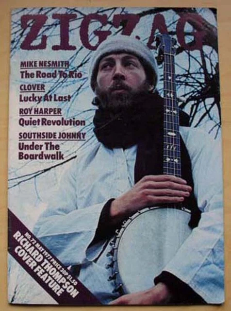 RICHARD THOMPSON ZIG Zag No.72 Magazine May 1977 Richard Thompson Cover ...