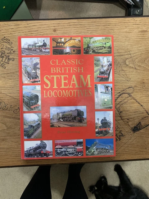 CLASSIC BRITISH STEAM Locomotive Train Photo History Book Militaria ...