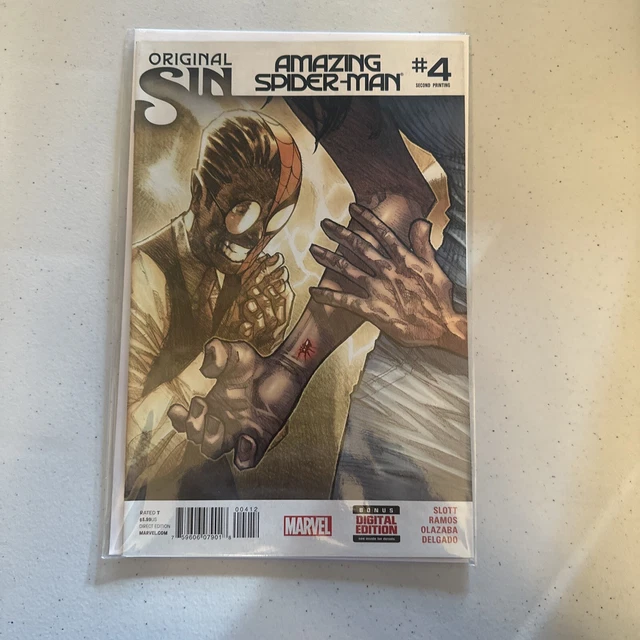 AMAZING SPIDER-MAN #4 Original Sin 1st app. Silk Marvel Comics 2014 ...