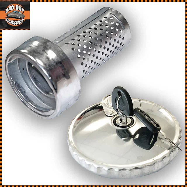 STAINLESS STEEL LOCKING Fuel Diesel Tank Cap + Anti Syphon Fits ...