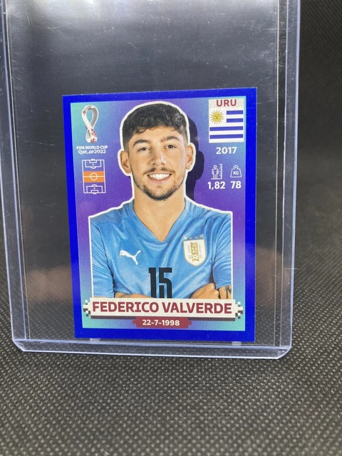 PANINI QATAR 2022 World Cup Stickers Federico Valverde Blue Parallel ...