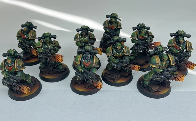 SALAMANDERS HEAVY FLAMERS Paint OOP Forgeworld Horus Heresy ...