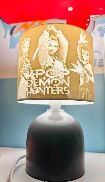 K POP DEMON Hunters Table Lamp Lampora 3D Printed Lithopane FAST ...