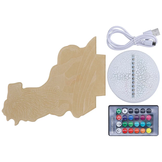 1 PC 3D Night Light Unique Dimmable Lamp For Kids Room Premium £15.47 ...