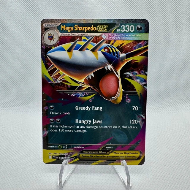 MEGA SHARPEDO EX 061/094 Phantasmal Flames Double Rare Pokemon TCG NM ...
