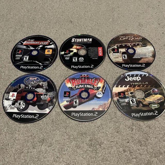 LOT DE 6 PS2 Car Street Racing Game Midnight Club Gran Stuntman Test ...