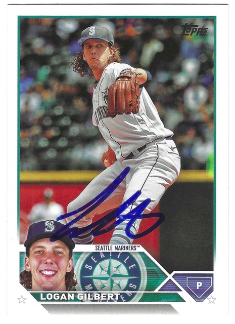 LOGAN GILBERT FIRMATO 2023 Topps Serie Due Carte Baseball Seattle ...