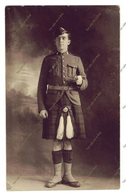 WW1 PHOTO CANADIAN 79th Battalion Cameron Highlanders of Canada soldier ...