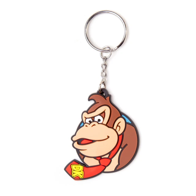 NINTENDO SUPER MARIO Bros. Rubber Character Keychain Donkey Kong ...