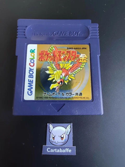 JEU CARTOUCHE POKÉMON Game Boy Color Japanese JAPONAIS Version Or Ho-oh ...