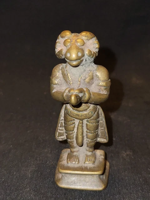 ANTIQUE TRADITIONAL INDIAN Bronze Statue Daksha Father Of Sati ...