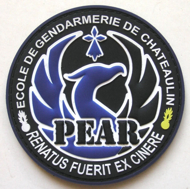INSIGNE PATCH EN PVC 3D ECOLE DE GENDARMERIE DE CHATEAULIN - PEAR ...
