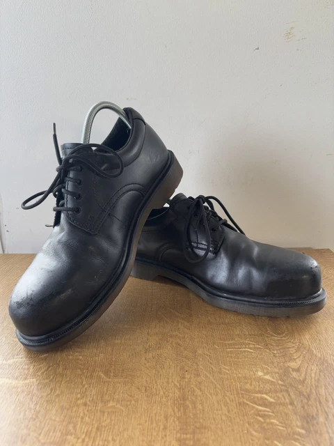 DR MARTENS DOC Martens Industrial Steel Toe Cap Black Shoes Men’s Uk ...