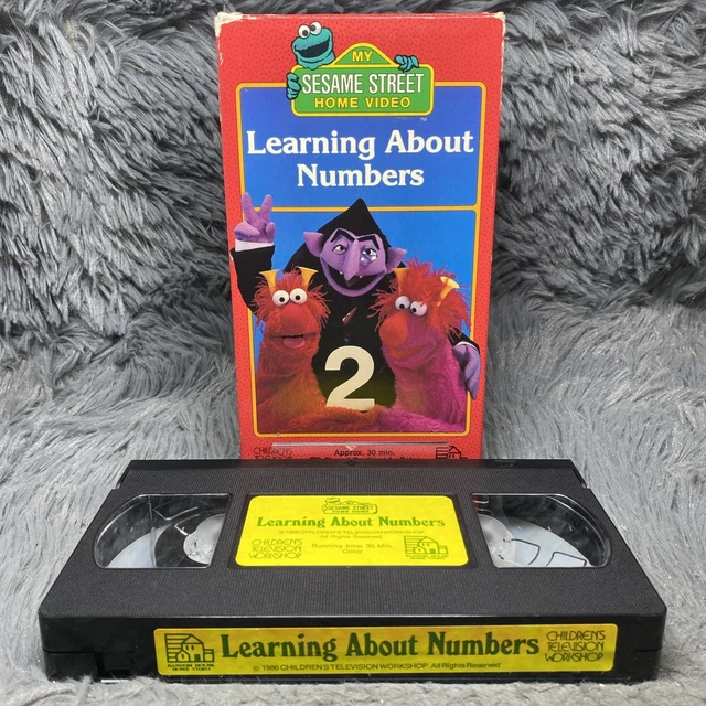 MY SESAME STREET Home Video Learning About Numbers VHS Tape 1986 Jim ...