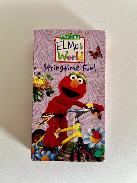 ELMO'S WORLD SPRINGTIME Fun VHS 2002 Sesame Street Classic Cartoon Film ...