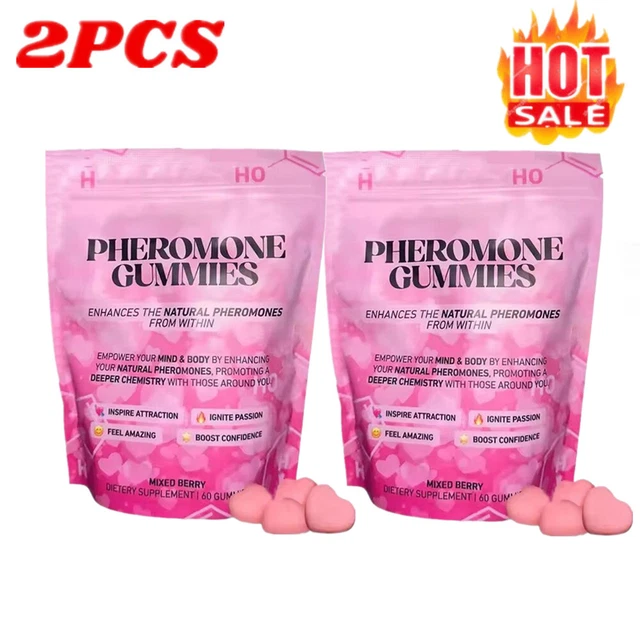 2PACK PHEROMONE GUMMIES 60 PCS | Help Enhance Personal Charm HOT 2025 N ...