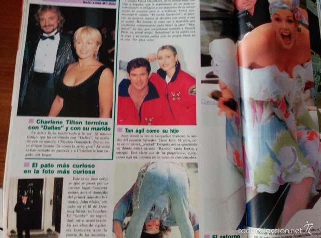 COUPURES CHARLENE TILTON david hasselhoffbrigitte nielsen EUR 3,00 ...