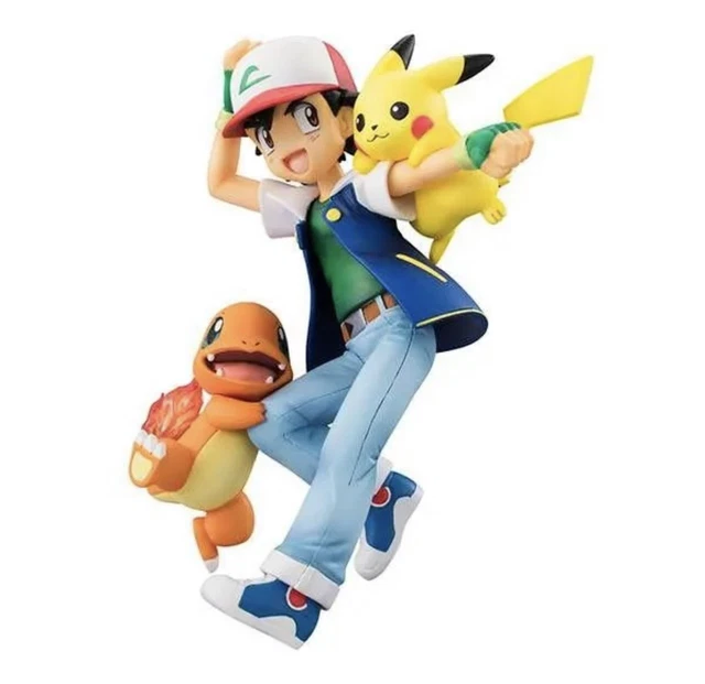 POKEMON ASH KETCHUM Pikachu Charmander Figure G.E.M.EX Series MegaHouse ...
