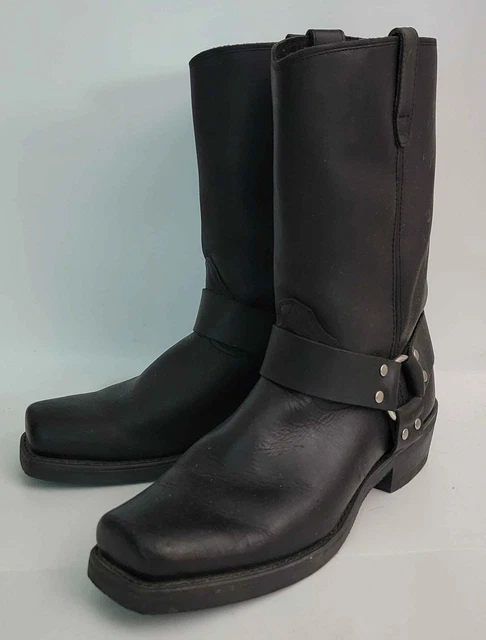 VTG ACME DINGO Black Leather Harness Engineer Square Motorcycle Biker ...