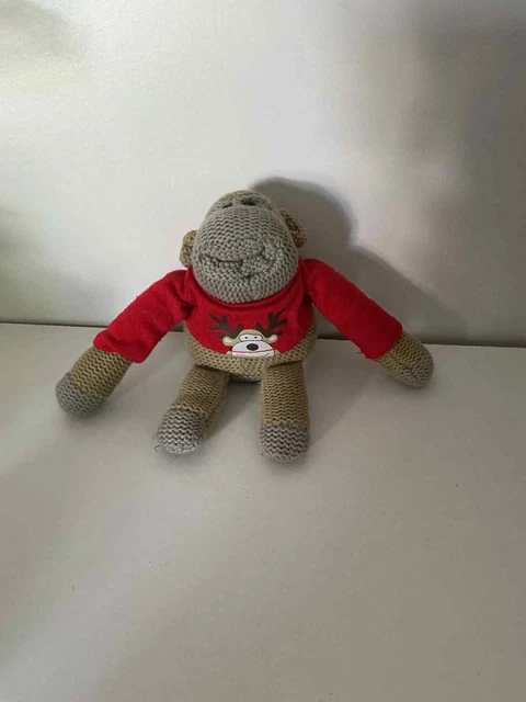 PG TIPS MONKEY Knitted Plush Soft Toy In Christmas Sweater 6" £5.99 ...